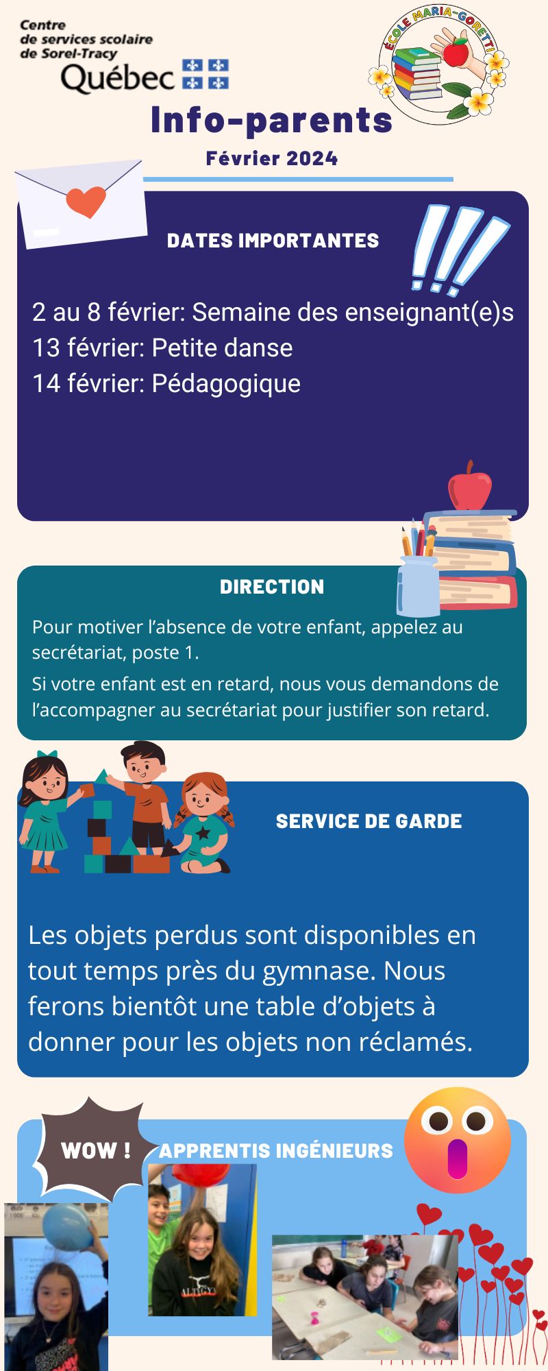 Info-Parents - École Maria-Goretti